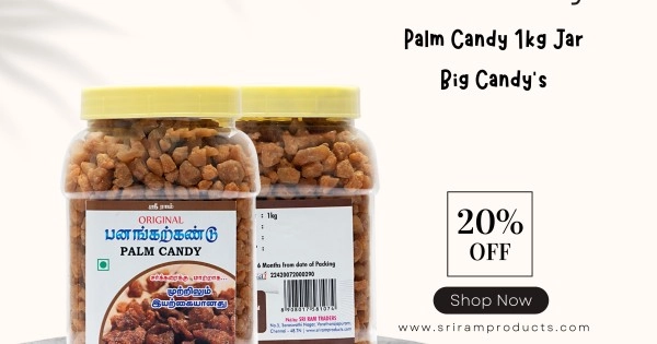 Buy Sriram Original Palm Candy 1kg Jar (Big) Online At Best Price ...